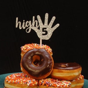 Five Cake Topper - Fifth Birthday Cake Topper - Photo Prop Cake Topper ...