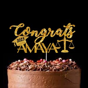 Lawyer Graduation Cake Topper-law School Graduation - Etsy