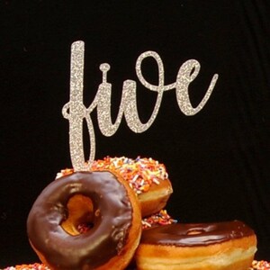 Five Cake Topper - Fifth Birthday Cake Topper - Photo Prop Cake Topper ...
