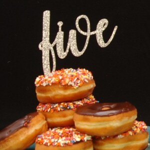 Five Cake Topper - Fifth Birthday Cake Topper - Photo Prop Cake Topper ...