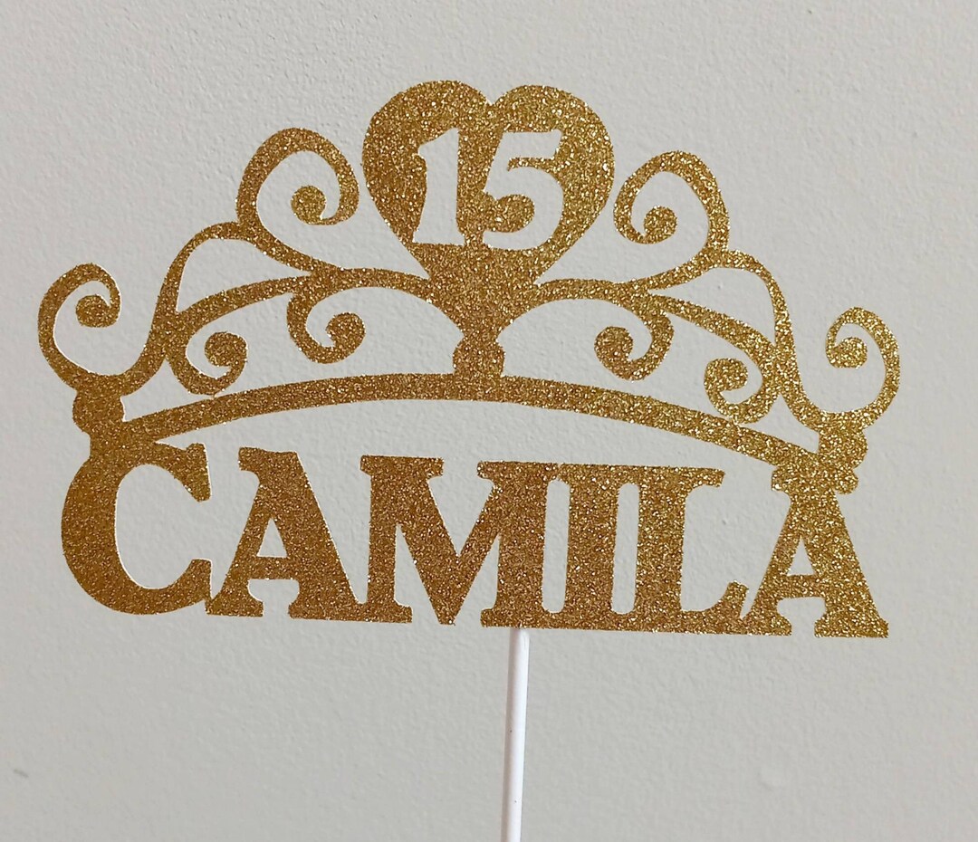 Mis Quince Cake Topper-custom Cake Topper-15th Birthday Party ...