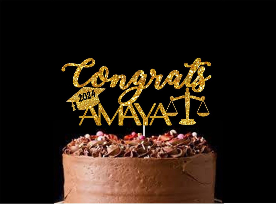 Lawyer Graduation Cake Topper-law School Graduation Decorations ...