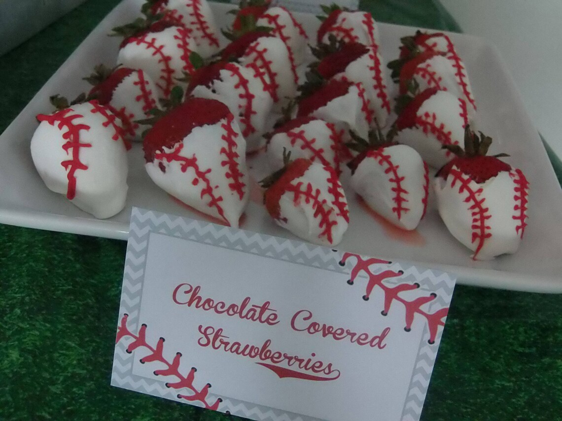 INSTANT DOWNLOAD Baseball Party Food Labels Baseball - Etsy