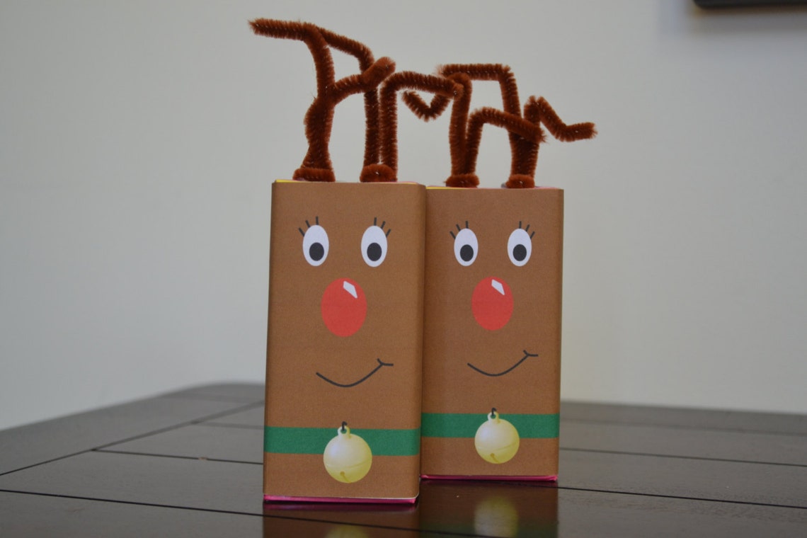 INSTANT DOWNLOAD Reindeer Juice Box Labels - Christmas Party - Holiday ...