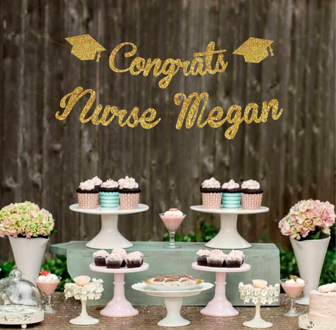 Nurse Banner-nurse Graduation Party Decorations-nurse Grad Banner-nurse ...