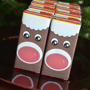 INSTANT DOWNLOAD Christmas Party Juice Box Labels- Printable Reindeer ...