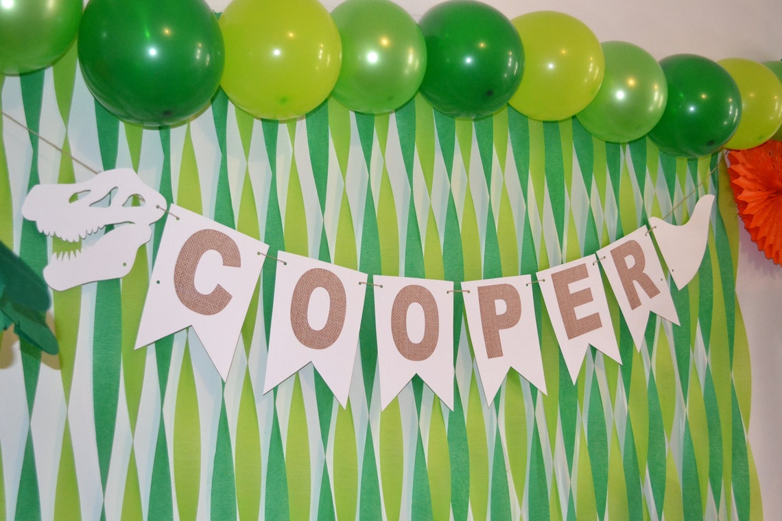 INSTANT DOWNLOAD Dinosaur Birthday Party Pennant Banner - Etsy