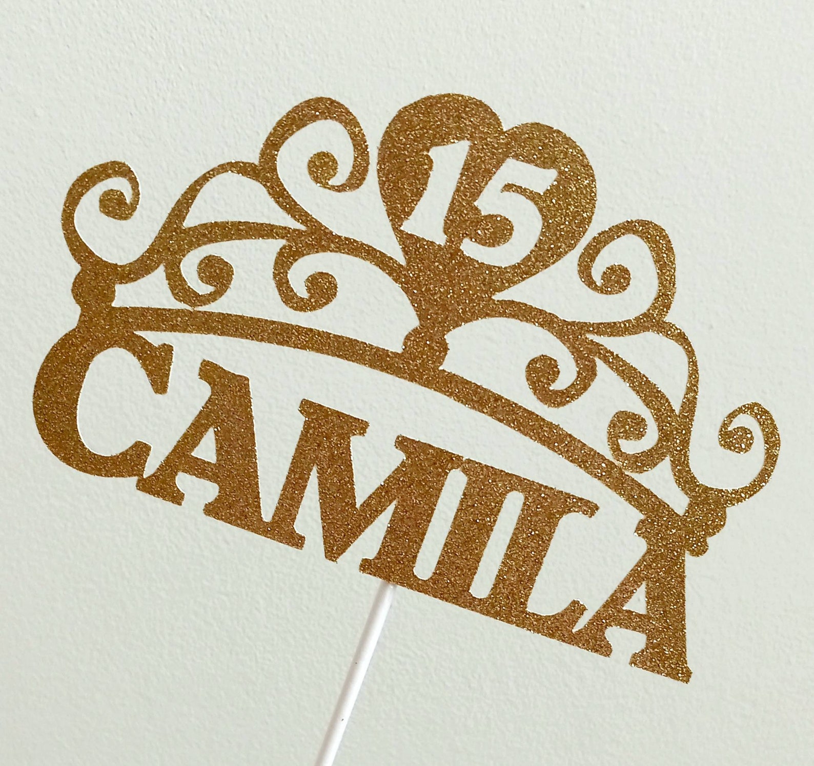 Mis Quince Cake Topper-custom Cake Topper-15th Birthday Party | Etsy