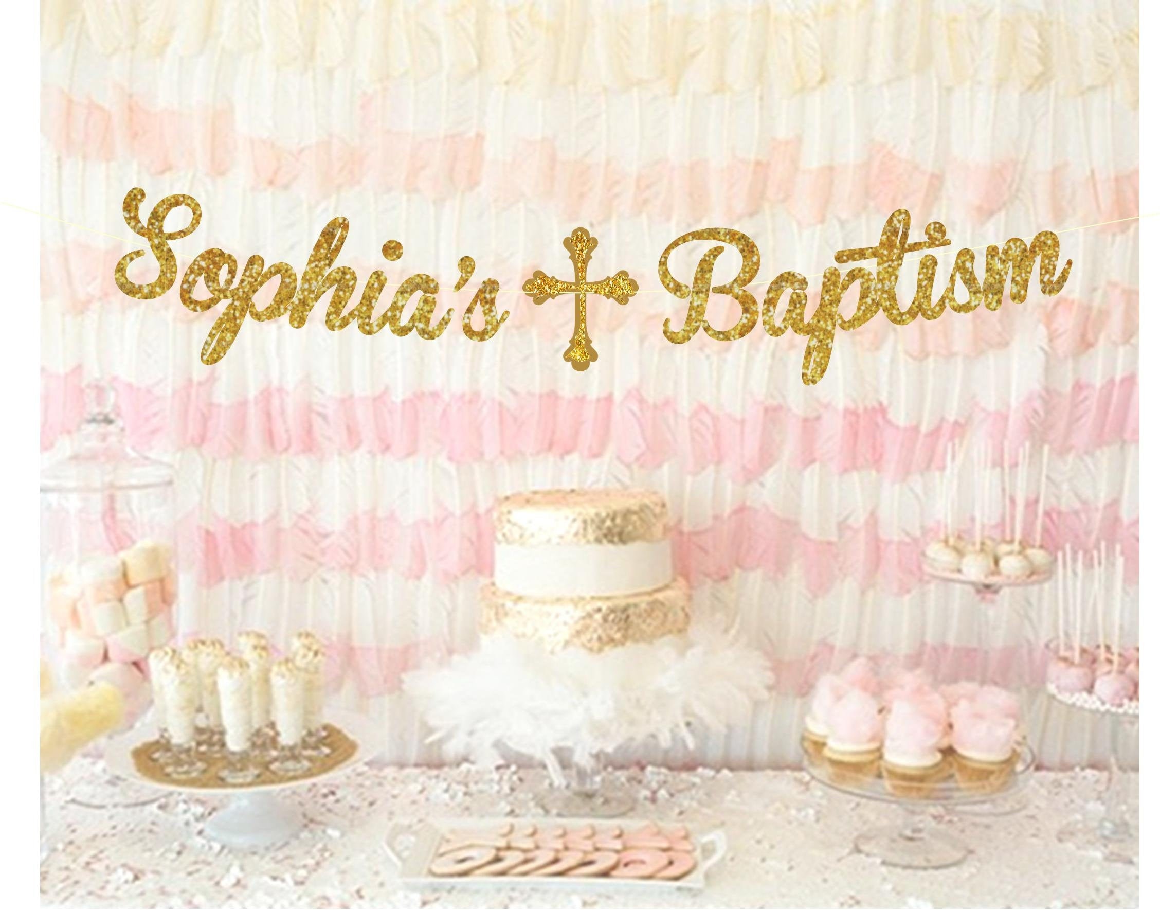 Baptism banner Paper & Party Supplies etna.com.pe