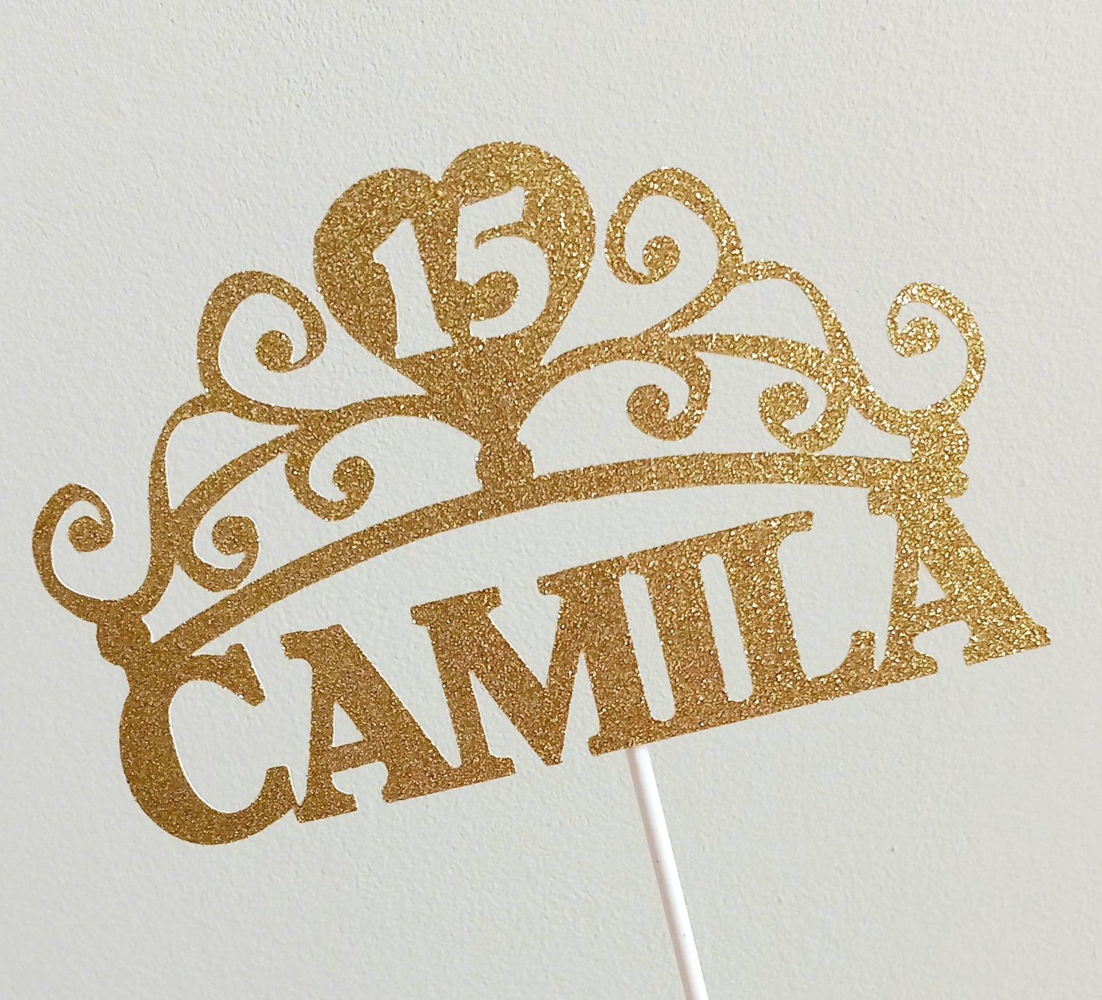 Mis Quince Cake Topper-custom Cake Topper-15th Birthday Party | Etsy