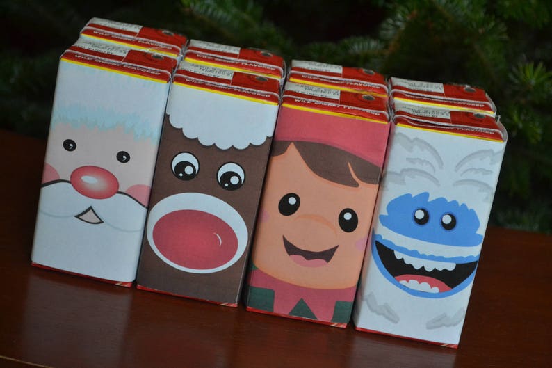 INSTANT DOWNLOAD Christmas Party Juice Box Labels Printable - Etsy