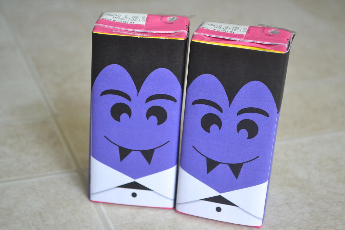 INSTANT DOWNLOAD Halloween Party Juice Box Labels - Printable Vampire ...