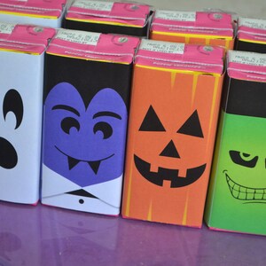 INSTANT DOWNLOAD Halloween Party Juice Box Labels- Printable Monster ...