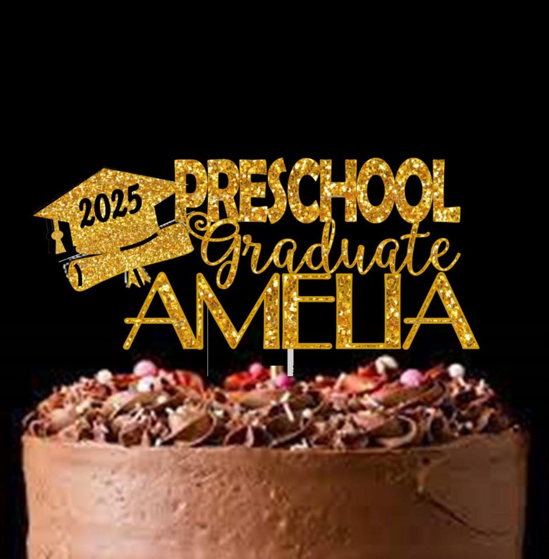 Preschool Graduation Cake Topper-graduation Party Decorations 2025 ...