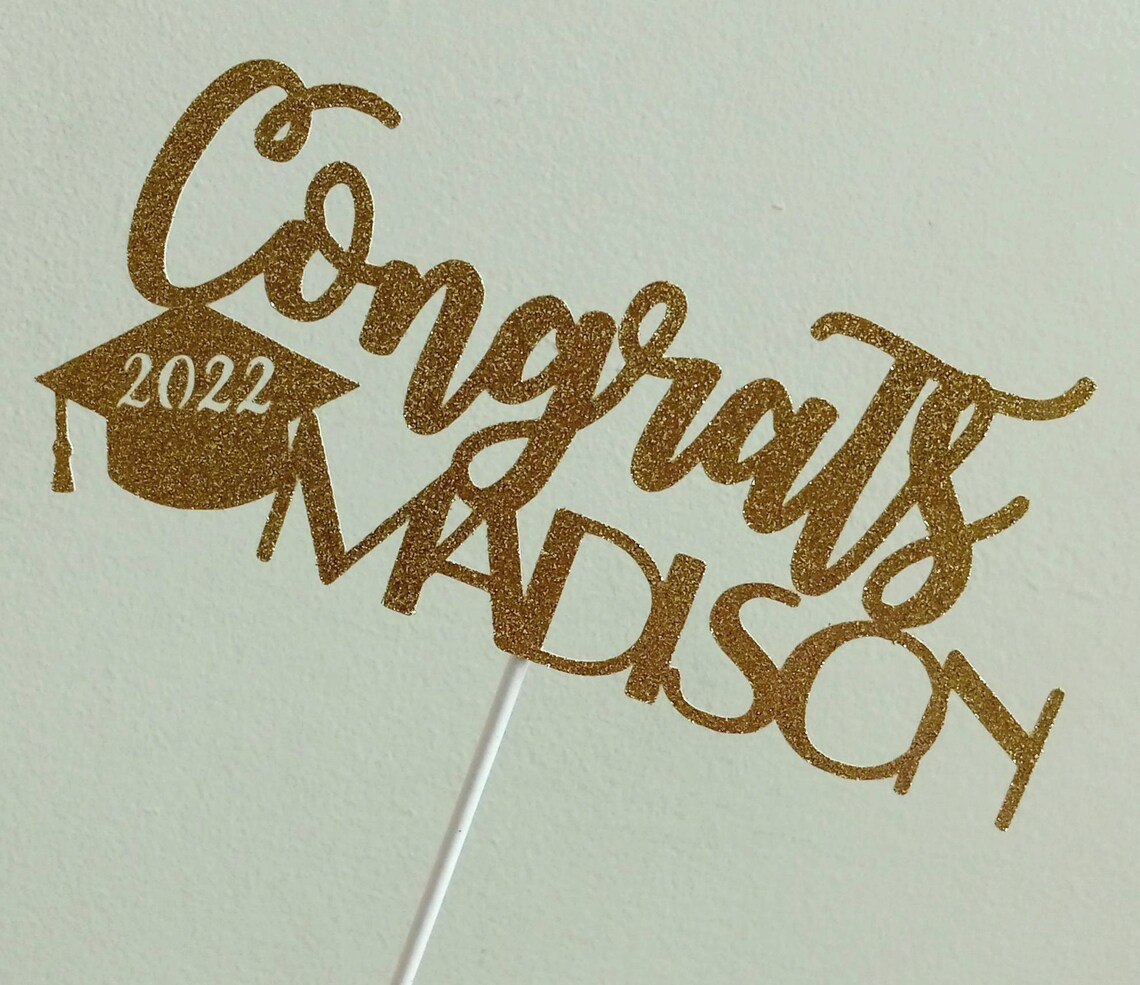 Custom Graduation Party Cake Topper - Graduation Party Decorations ...