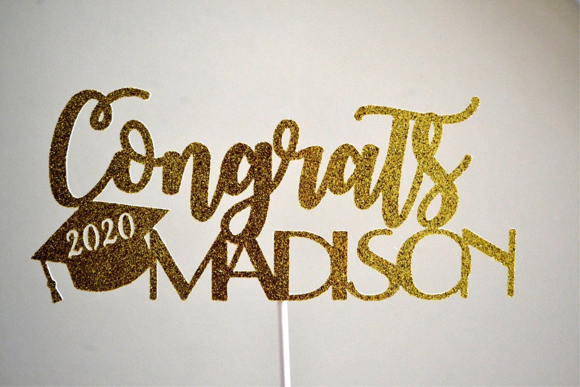 Custom Graduation Party Cake Topper - Graduation Party Decorations ...