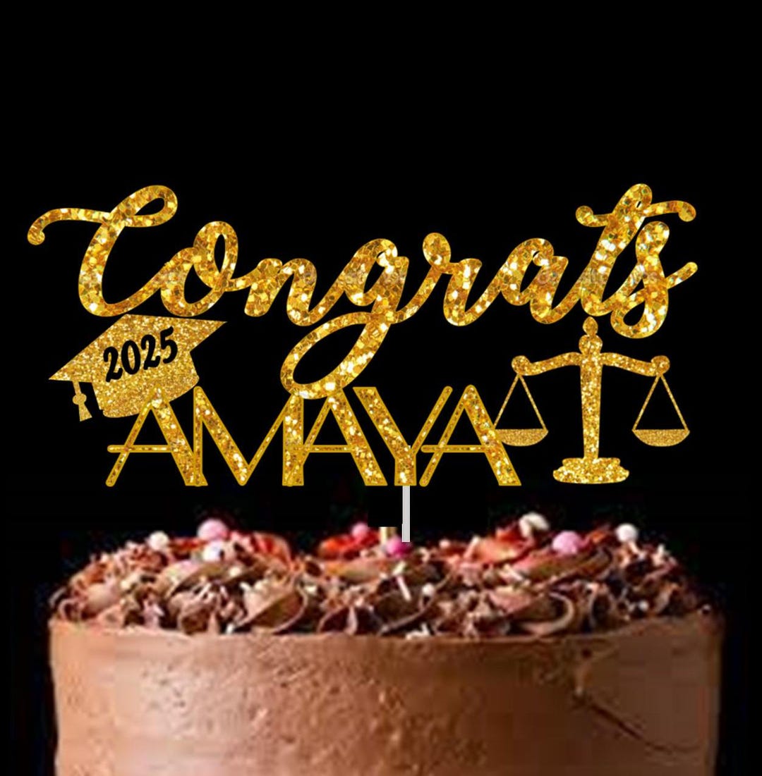 Lawyer Graduation Cake Topper-law School Graduation Decorations ...
