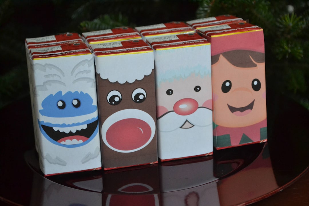 INSTANT DOWNLOAD Christmas Party Juice Box Labels- Printable Holiday ...