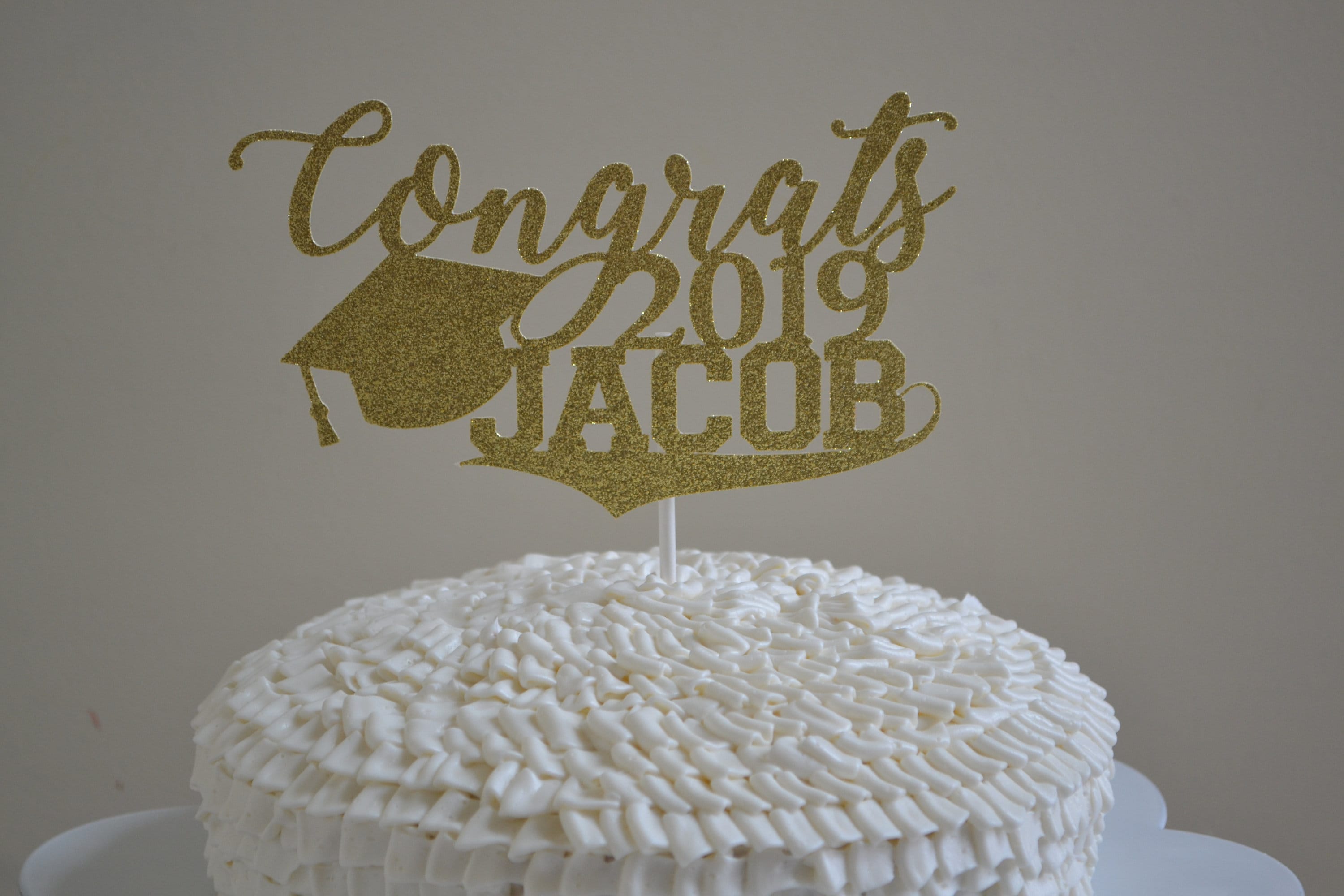 Custom Graduation Party Cake Topper - Graduation Party Decorations ...