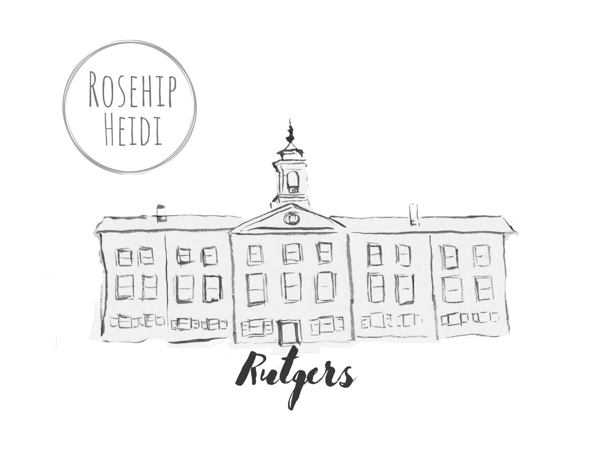 University Building Drawing