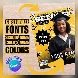 10 Graduation Magazine Cover, Magazine Prom Cover, Homecoming Fully ...