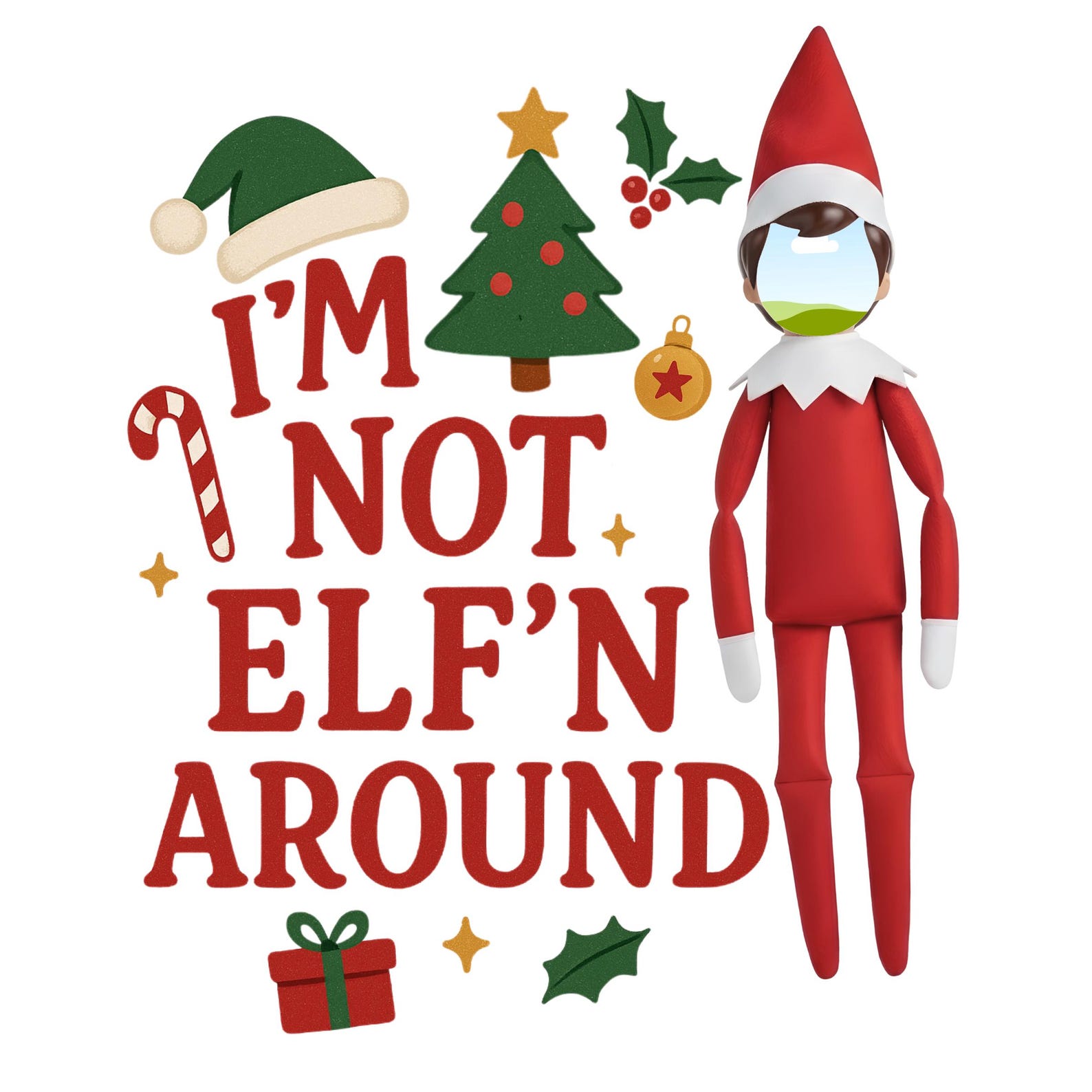 4 Personalized Elf CANVA Template | Add Your Own Photo Christmas ...