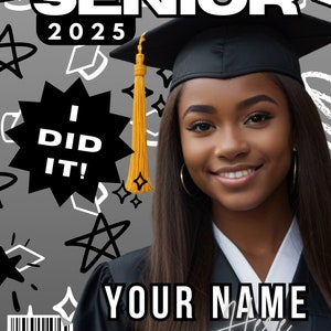 10 Graduation Magazine Cover, Magazine Prom Cover, Homecoming Fully ...