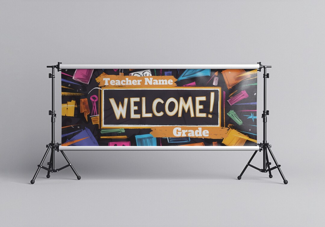 6 Classroom Banners Design Canva Template Bundle, Teacher Banner ...