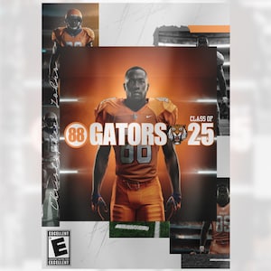 3 Editable Madden Cover Canva Poster Design Template | Sports Event ...