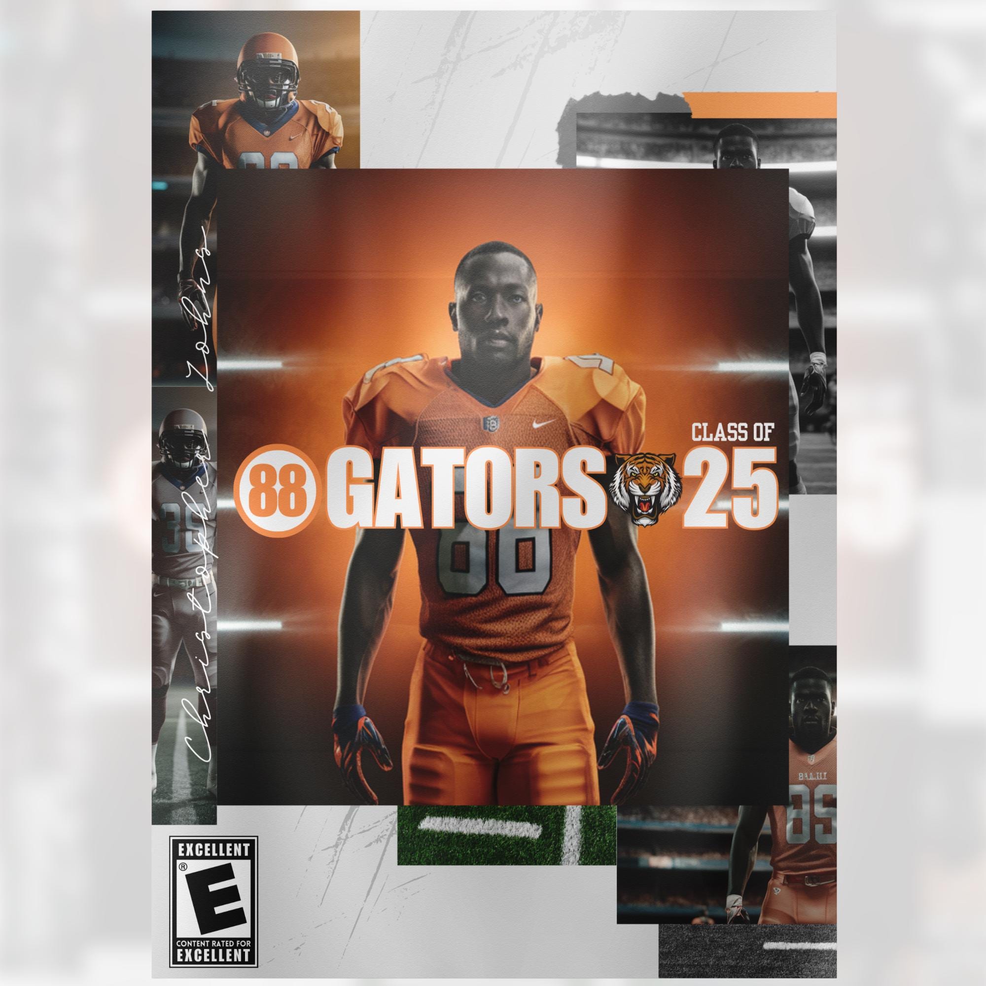 3 Editable Madden Cover Canva Poster Design Template | Sports Event ...