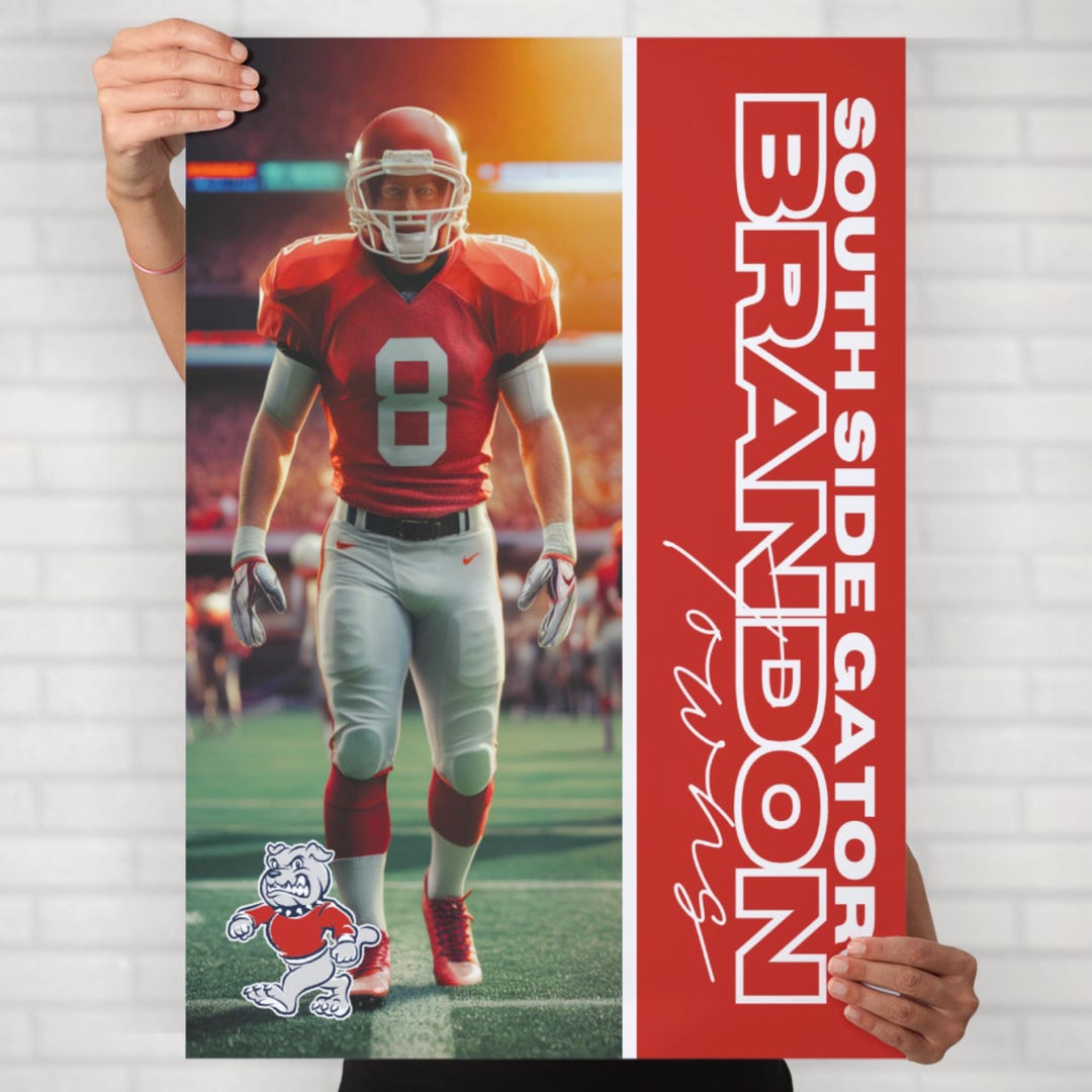10 Senior Football Poster Design Editable Canva Template | Class of ...