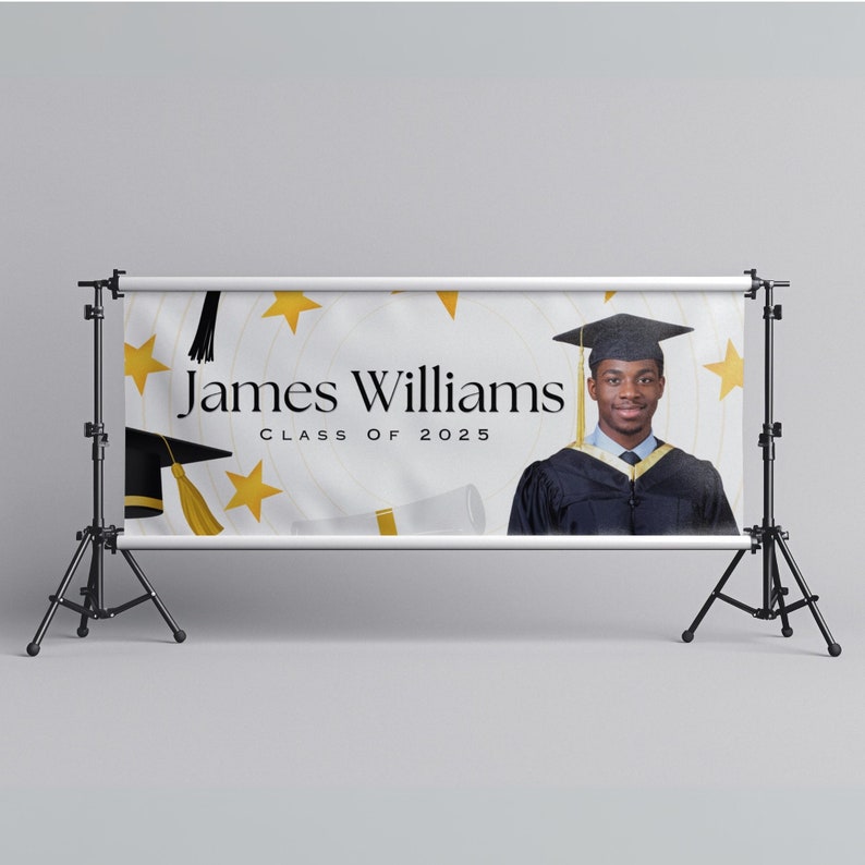 4 PSD Graduation Banner Template | Class of 2025 Design | Personalized ...