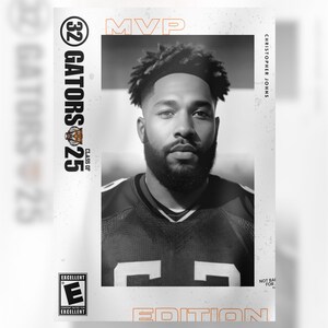 3 Editable Madden Cover Canva Poster Design Template | Sports Event ...
