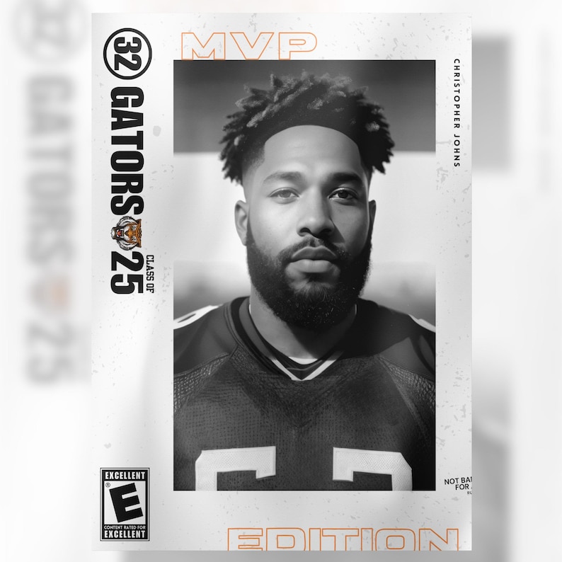 3 Editable Madden Cover Canva Poster Design Template | Sports Event ...