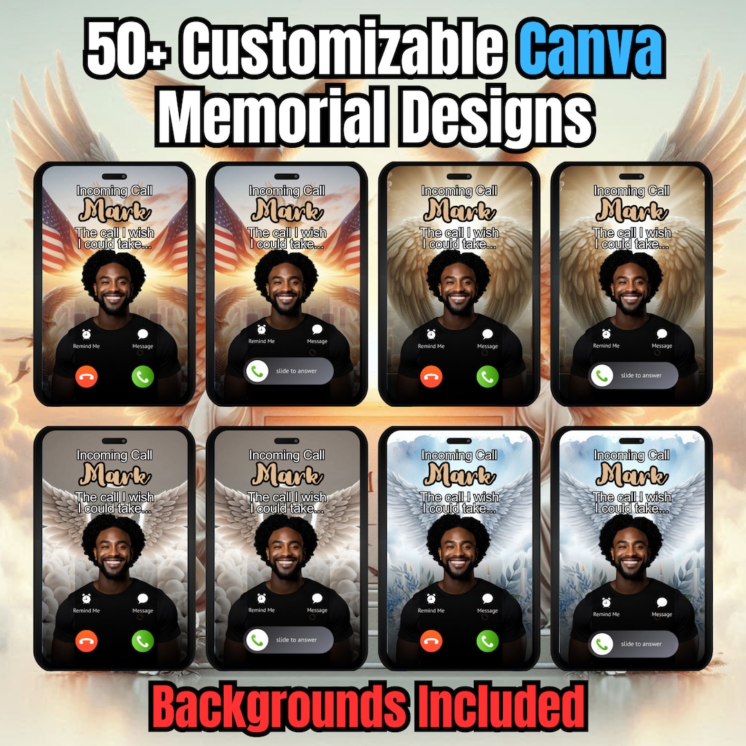 50+ Memorial Keychain Canva Editable Template Bundle, Photo Keychain ...