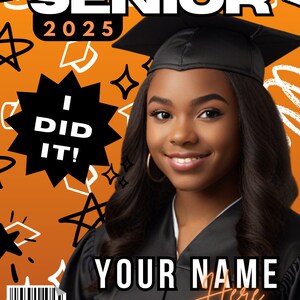 10 Graduation Magazine Cover, Magazine Prom Cover, Homecoming Fully ...