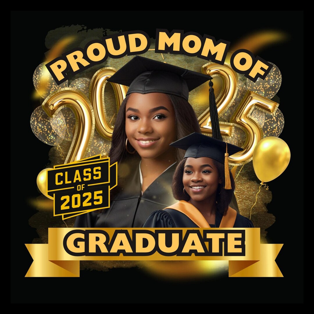12 Gold and Black Graduation T Shirt Design, Editable in Canva, 2024 ...