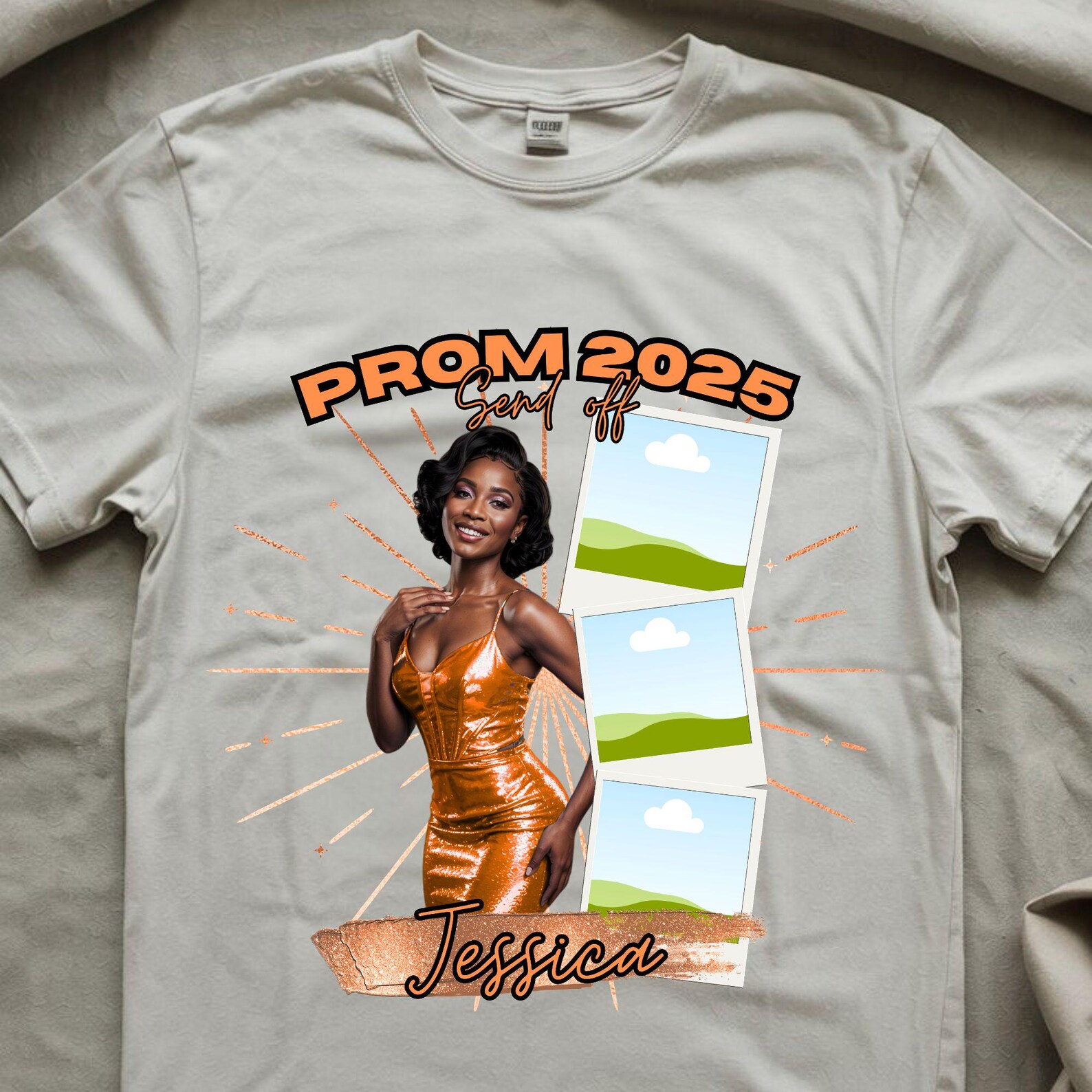 8 Prom T Shirt Design Canva Template Bundle, Add Photo 2025 Send off T ...