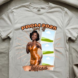 8 Prom T Shirt Design Canva Template Bundle, Add Photo 2025 Send off T ...
