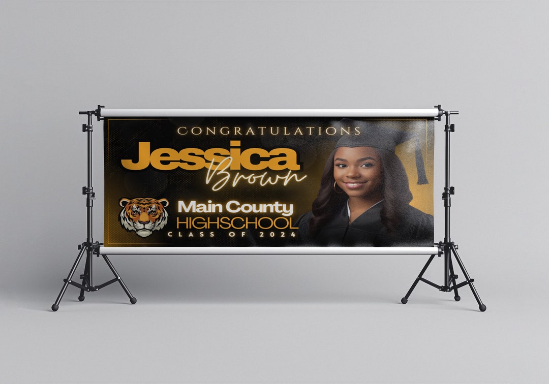 8 Graduation Banner Design Canva Template Bundle, Class of 2025 Banner ...