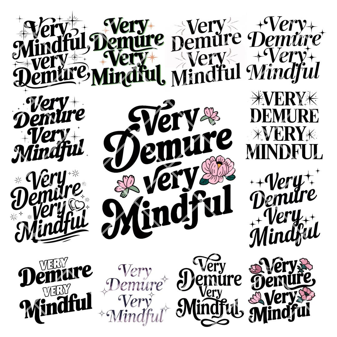 13 Trendy Tiktok Demure Aesthetic Pngs | Minimalist | Elegant Digital ...