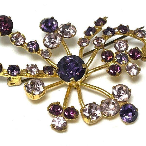 Purple Brooch - Etsy