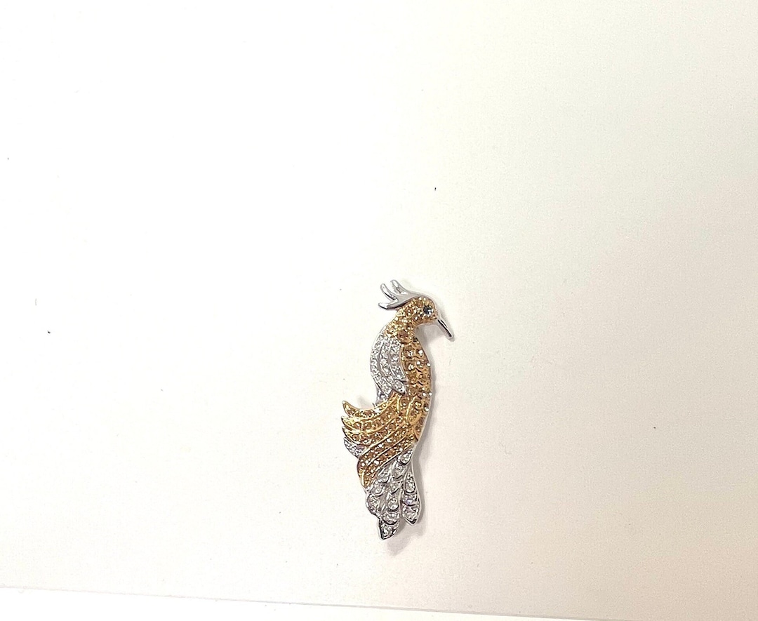 Broche de pavo real/Broche de diamantes de imitación/Broche vintage ...