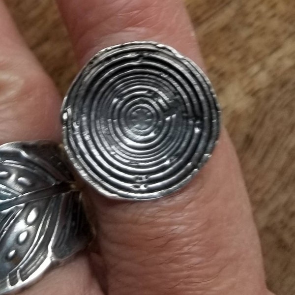 Silver Concentric Circle Ring - Etsy