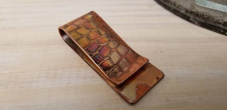 Money Clips for Men Copper Money Clip Copper Anniversary - Etsy