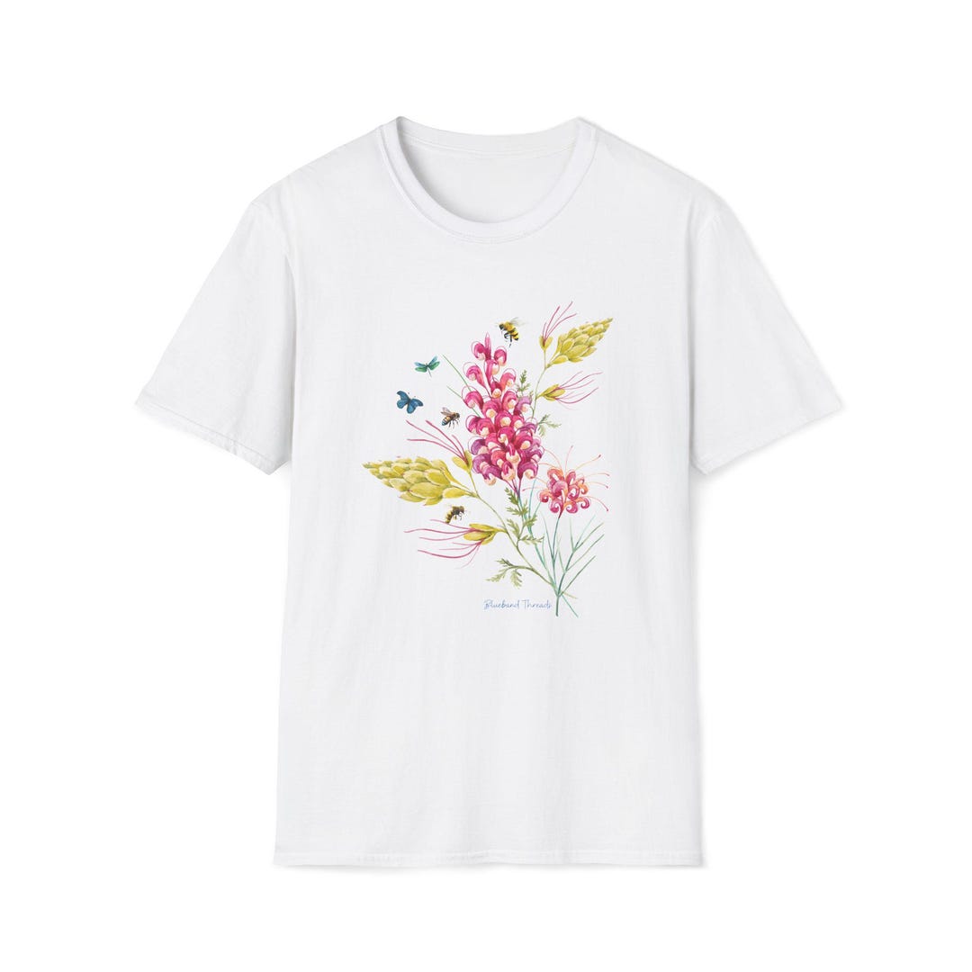 Nature Lover's Australian Flora & Fauna T-shirt, Pollinator Garden Tee ...