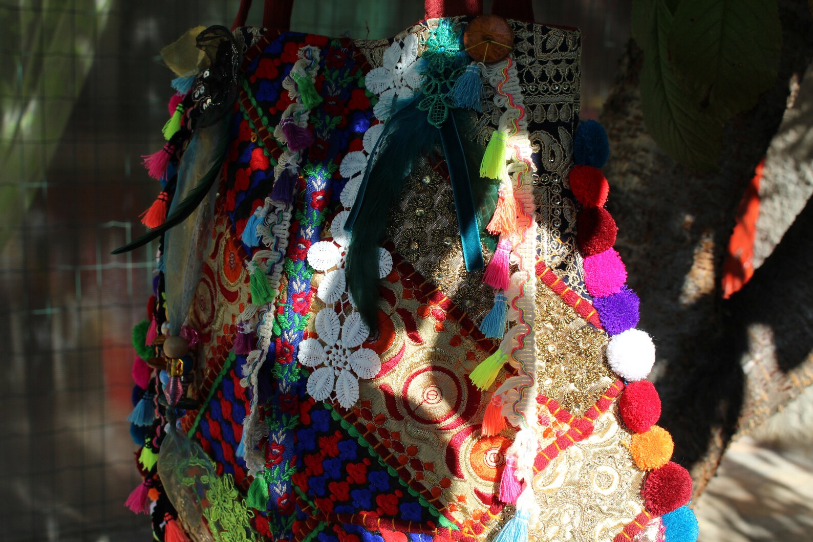 Embroided Handmade Bohemian Vintage Indian Bag Big Size - Etsy