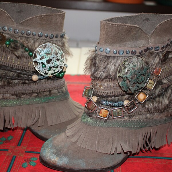 Upcycled Boots - Etsy