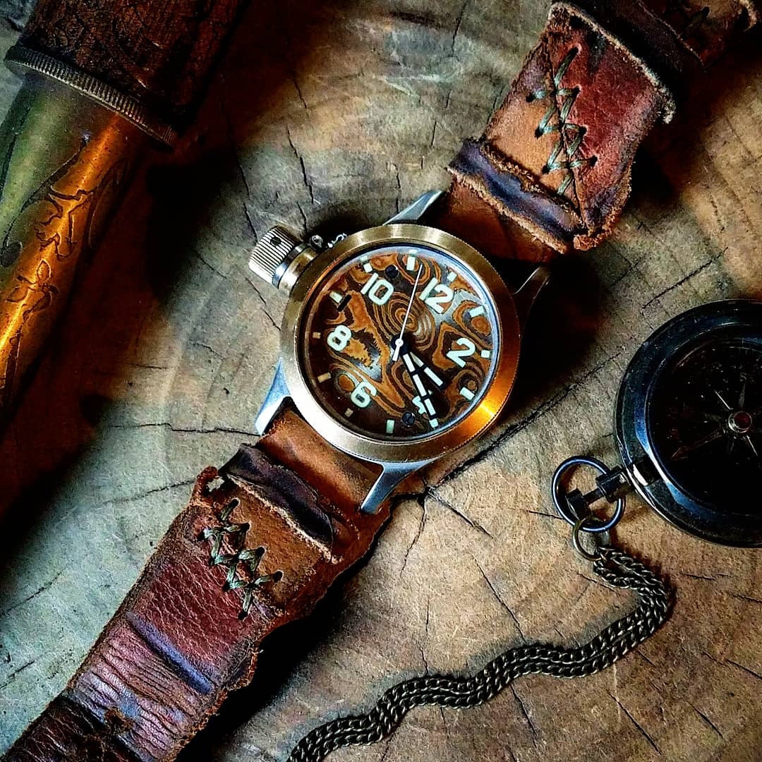 Hannibal/madmax WATCH STRAP Amazing Horween Leather Rustic Watchband ...