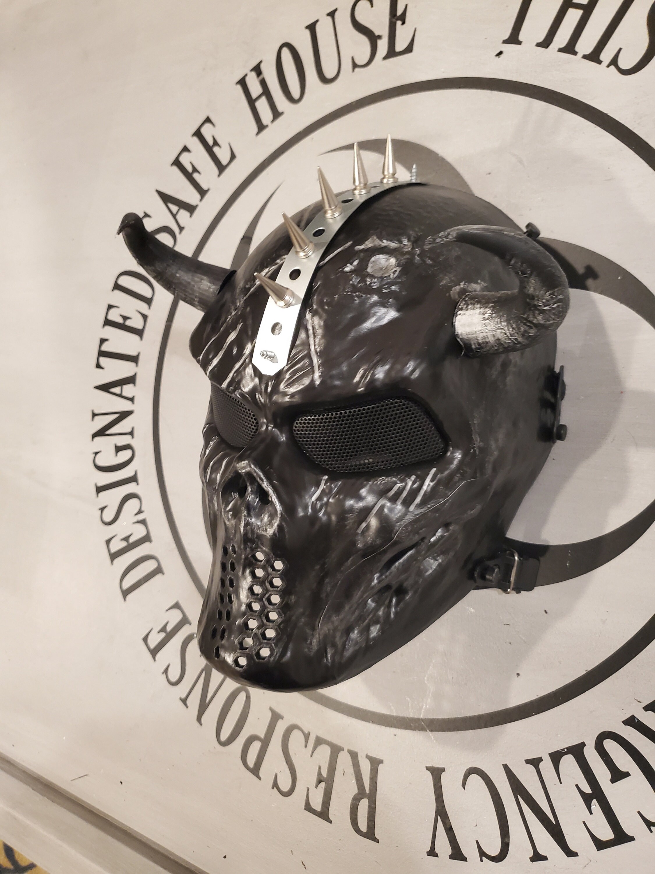 Spiked Horned Mask - Etsy